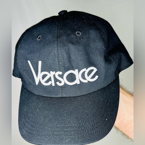 Versace | Accessories | Versace Embroidered Hat Satin Lining | Poshmark